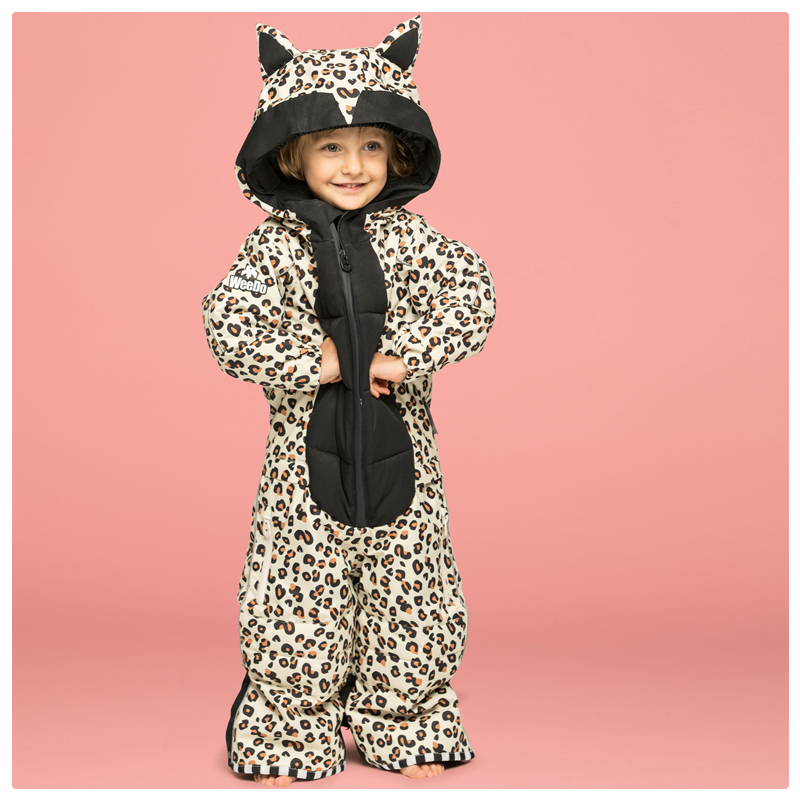 WeeDo Kids Snowsuit - Leopard | Waterproof Allinones Sets | CozyMole ...